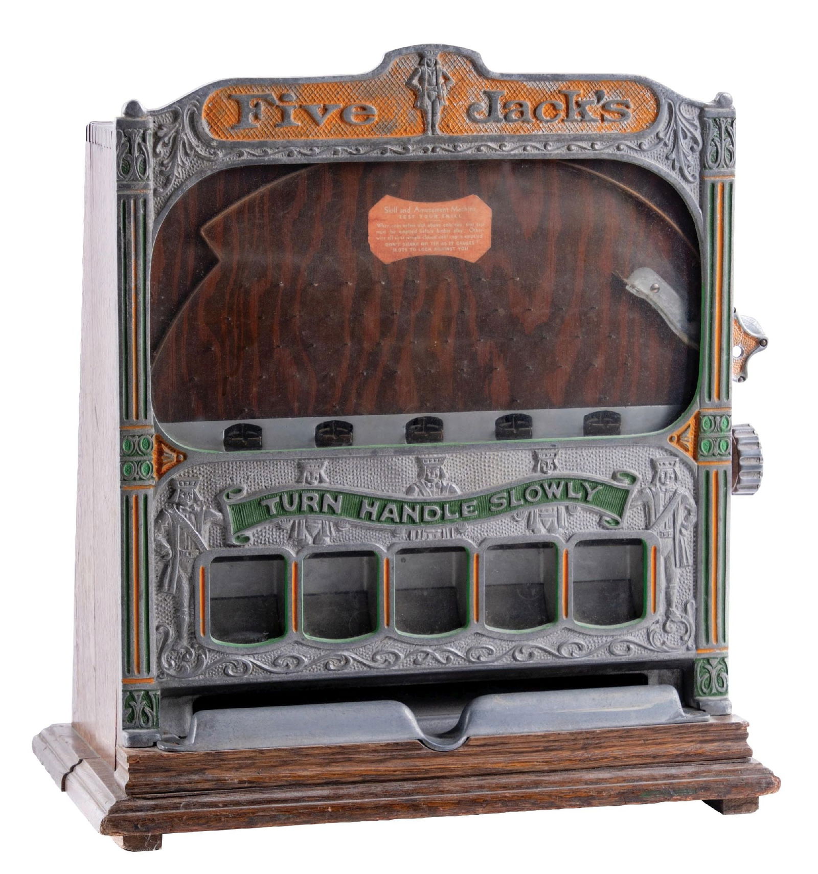 Price guide for 1¢ ROCK-OLA FIVE JACKS COUNTER