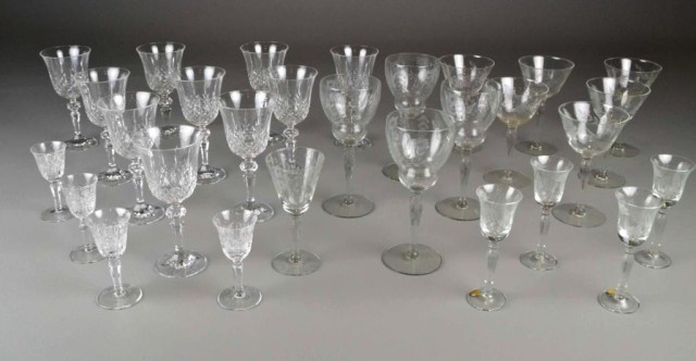 Price guide for (29) CRYSTAL & ETCHED GLASS