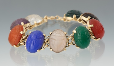 Price guide for A Ladies' Carved Hardstone Scarab