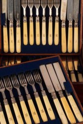 IVORY HANDLED FISH SET | Pricing Guides Dictionary & Values