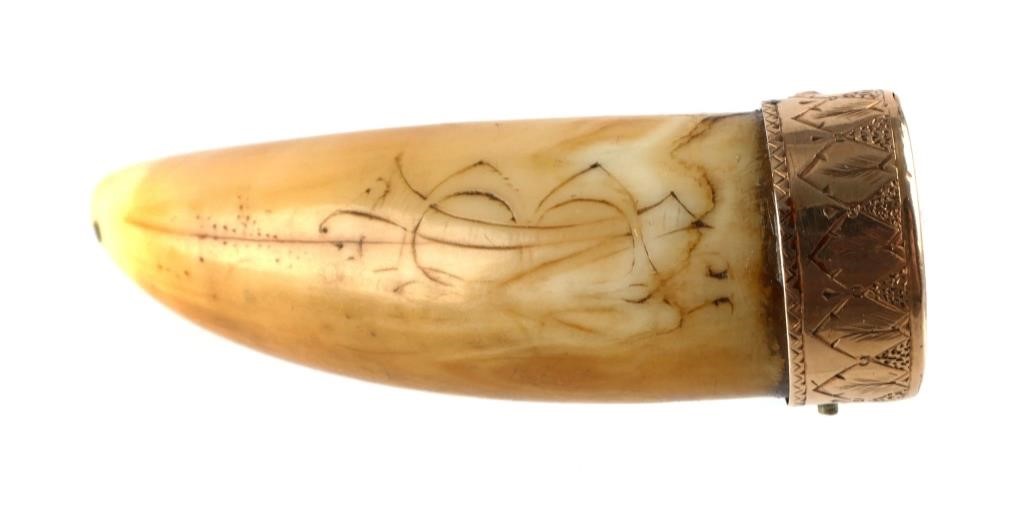 Price guide for ANTIQUE TIGER TOOTH AND GOLD