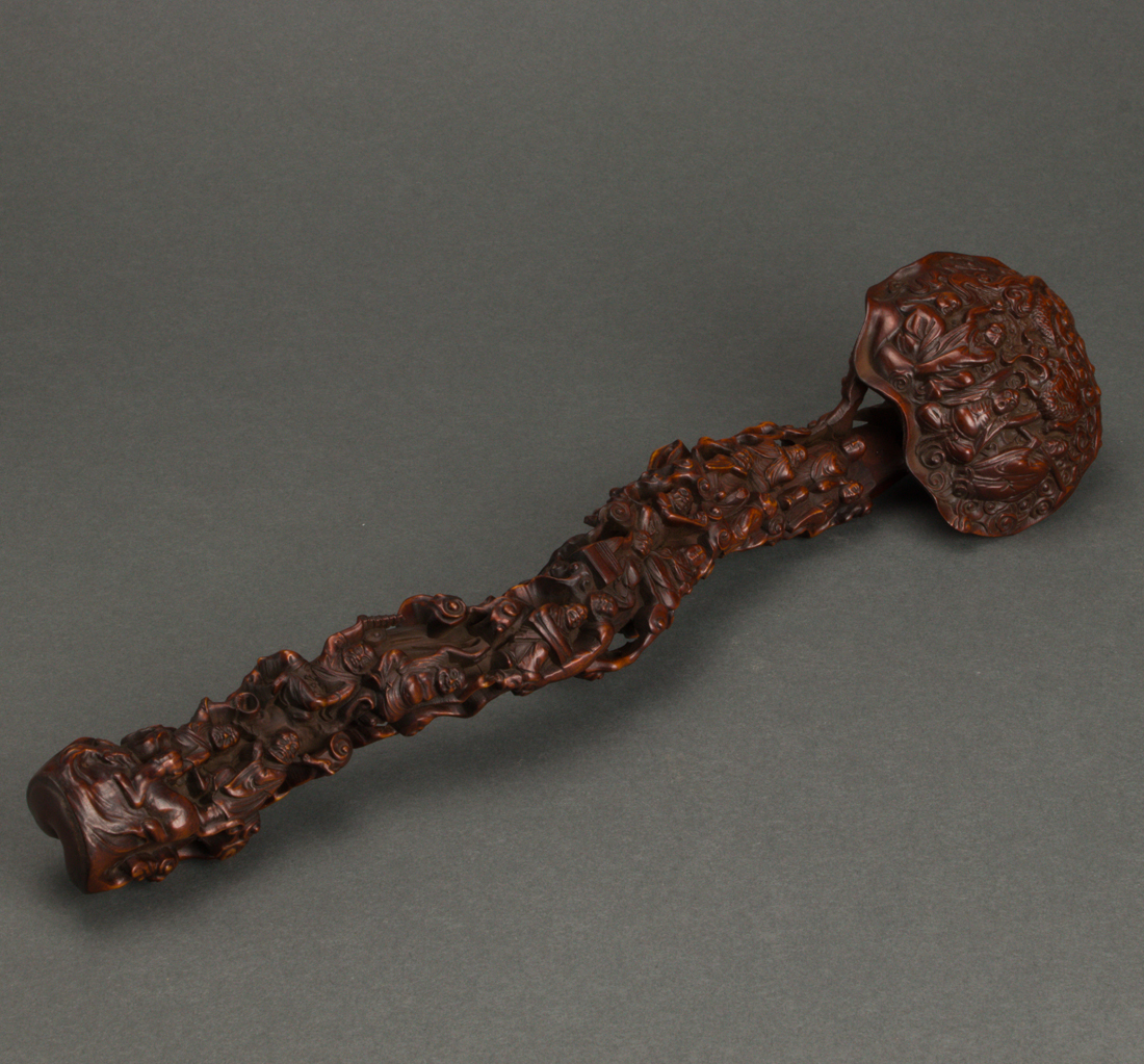 Price guide for CHINESE BOXWOOD RUYI SCEPTER