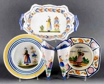 HISTORY & MARKS ON QUIMPER POTTERY FROM FRANCE