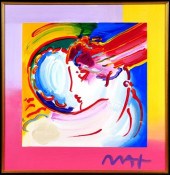 Price guide for PETER MAX ORIGINAL MIXED MEDIA