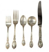 VALUE OF A STERLING SILVER FLATWARE SET 12 PLACE DINNER SETTING ...