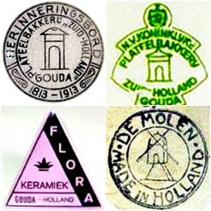 GOUDA POTTERY MARKS
