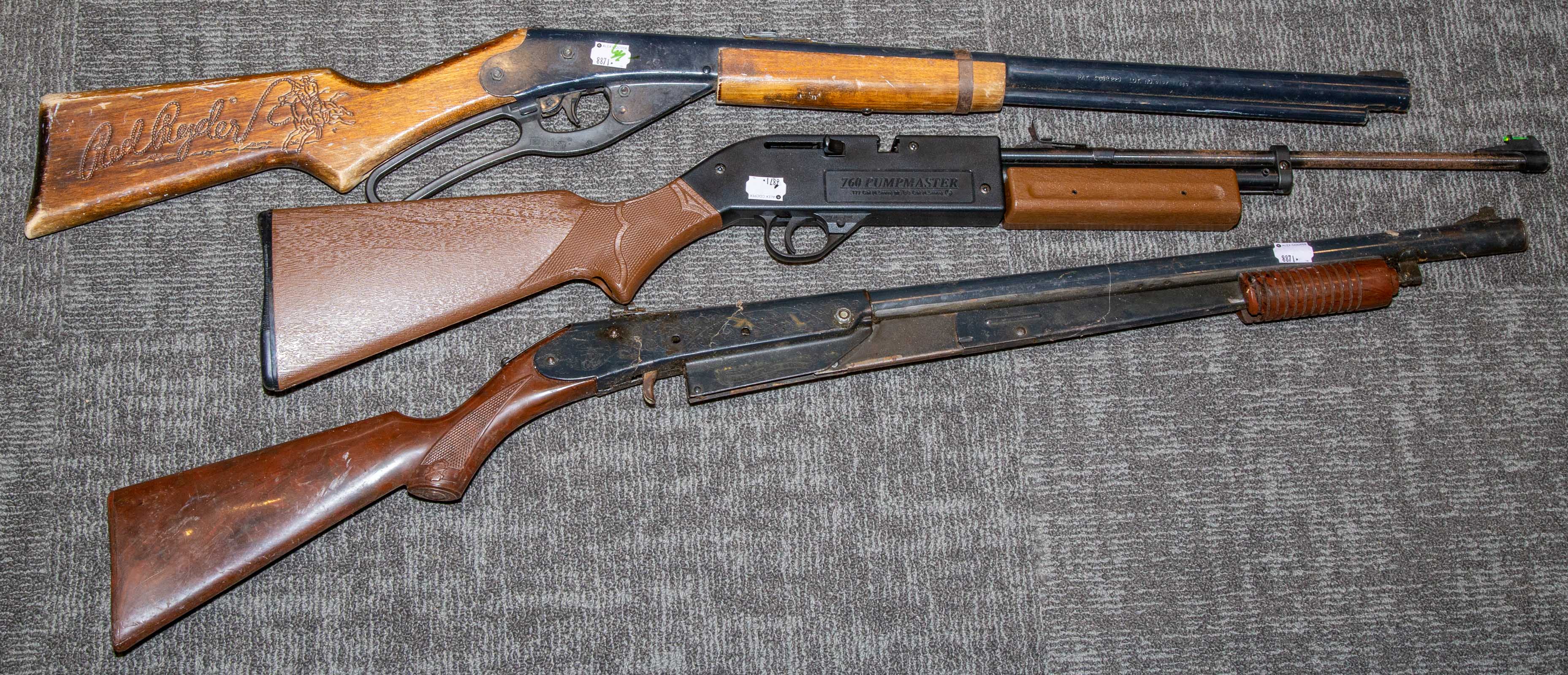 Price guide for THREE BB GUNS Comprising a Daisy
