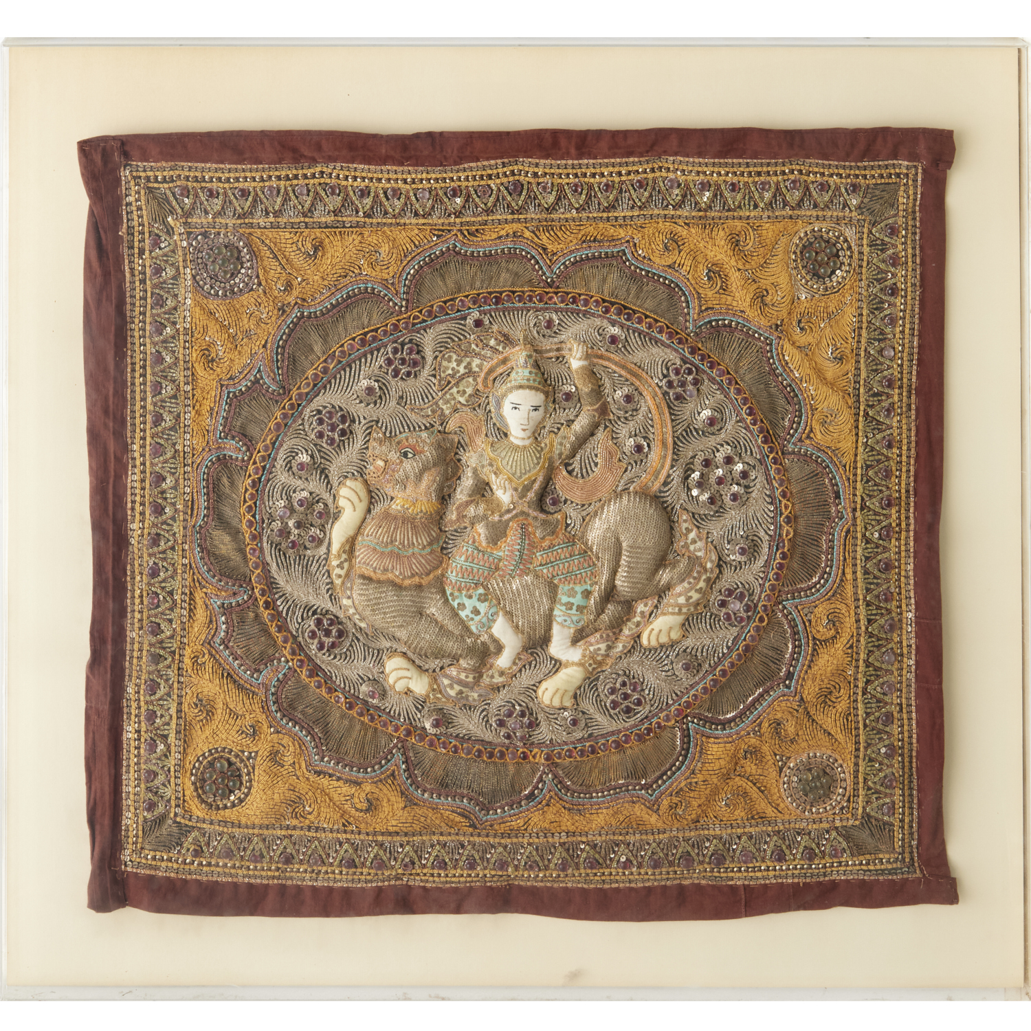 Price guide for VINTAGE BURMESE KALAGA TAPESTRY